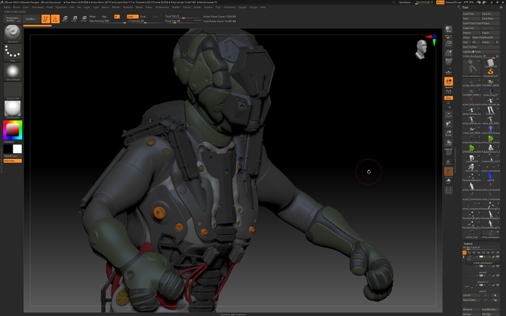 Sci-fi Armored Exosuit Soldier 3D model - Download Robots on 3DModels.org