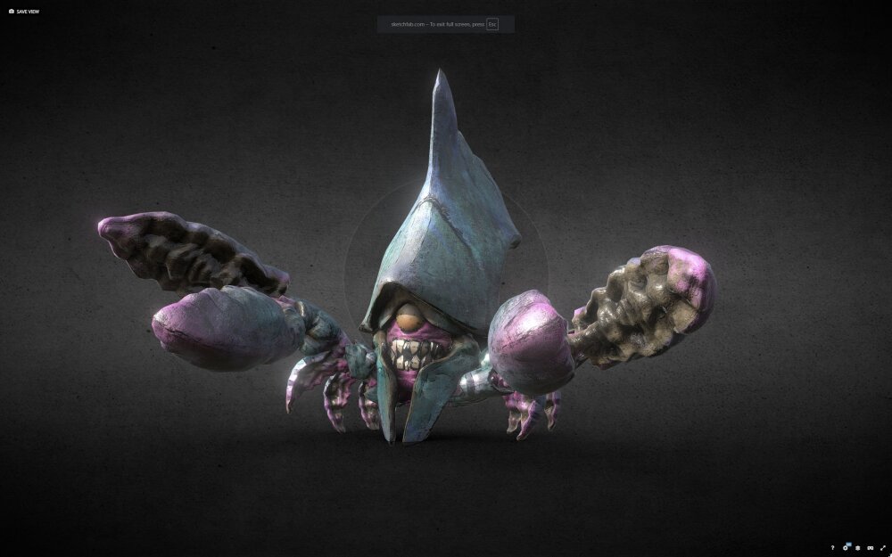 Creature Box Squid 3D model - Download Mythological creatures on ...