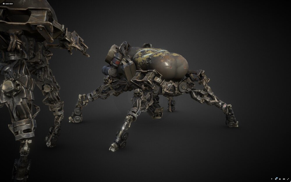 Spider Tank 3D model - Download Robots on 3DModels.org