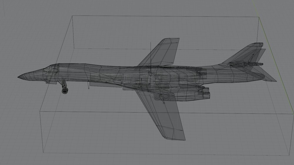 Rockwell B-1 Lancer Strategic Bomber 3D model - Download Bomber on ...