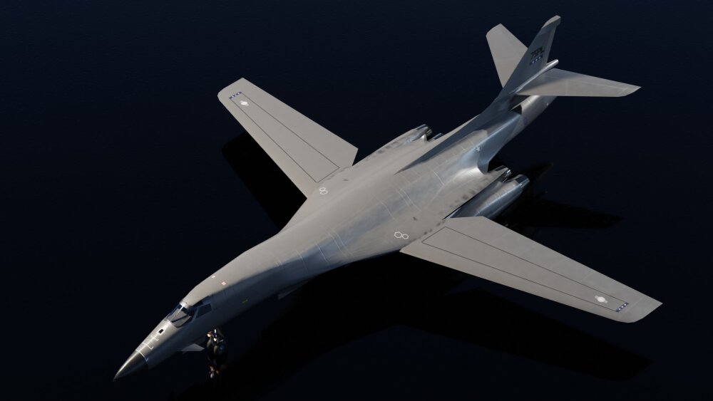 Rockwell B-1 Lancer Strategic Bomber 3D model - Download Bomber on ...