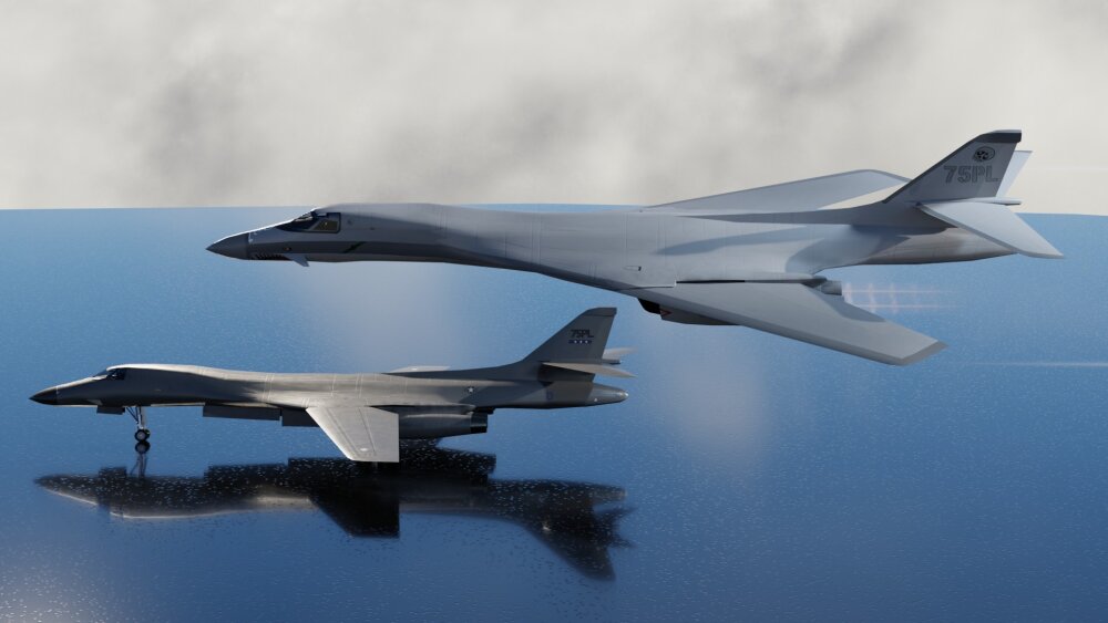 Rockwell B-1 Lancer Strategic Bomber 3D model - Download Bomber on ...