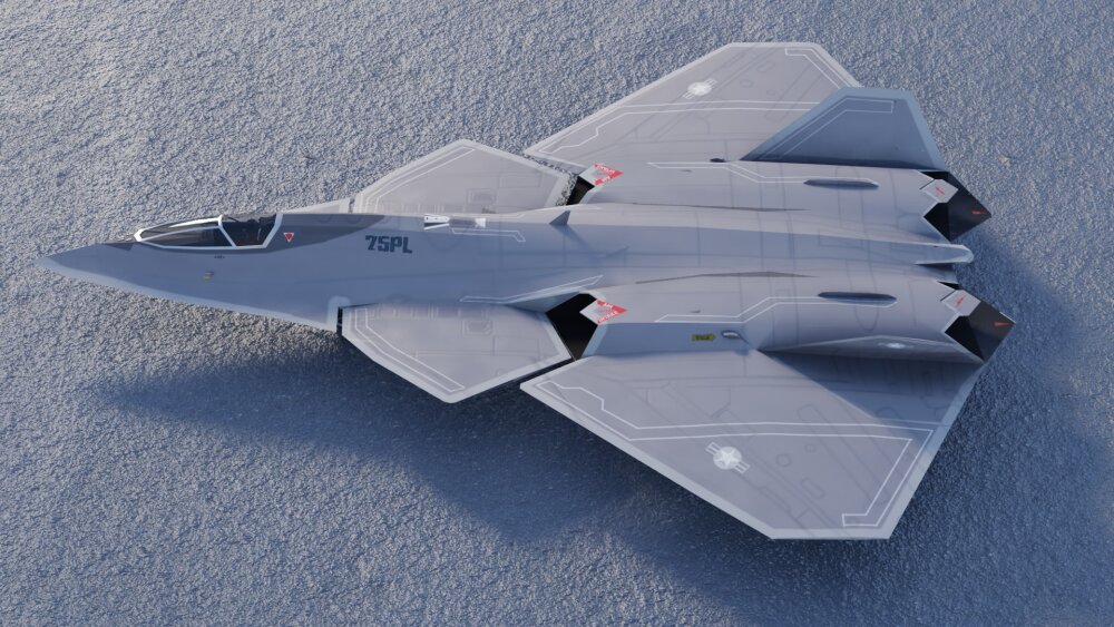 Lockheed NGAD Prime 3Dモデル - ダウンロード 戦闘機 on 3DModels.org