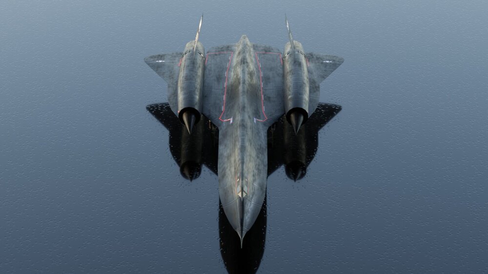 Lockheed SR-71 Blackbird with Dual Jet Engines 3D model - Download ...