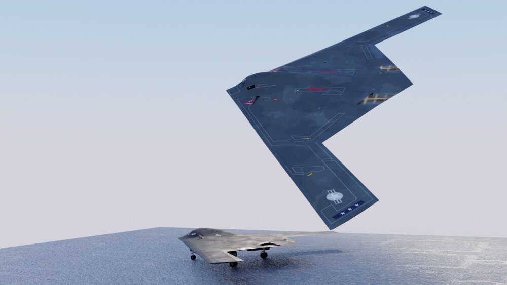 Northrop B-21 Raider Stealth Bomber Aircraft 3D model - Download Bomber ...