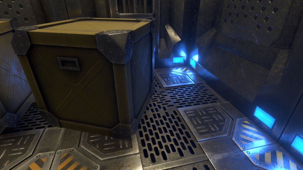 Simple Futuristic Sci-fi Scene Assets 3D model - Download Game ...