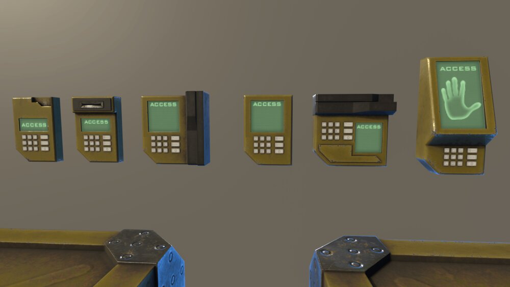 Simple Futuristic Sci-fi Scene Assets 3D model - Download Game ...