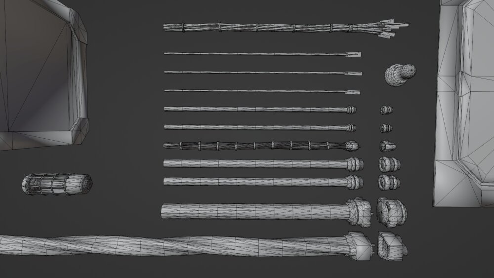 Simple Futuristic Sci-fi Scene Assets 3D model - Download Game ...
