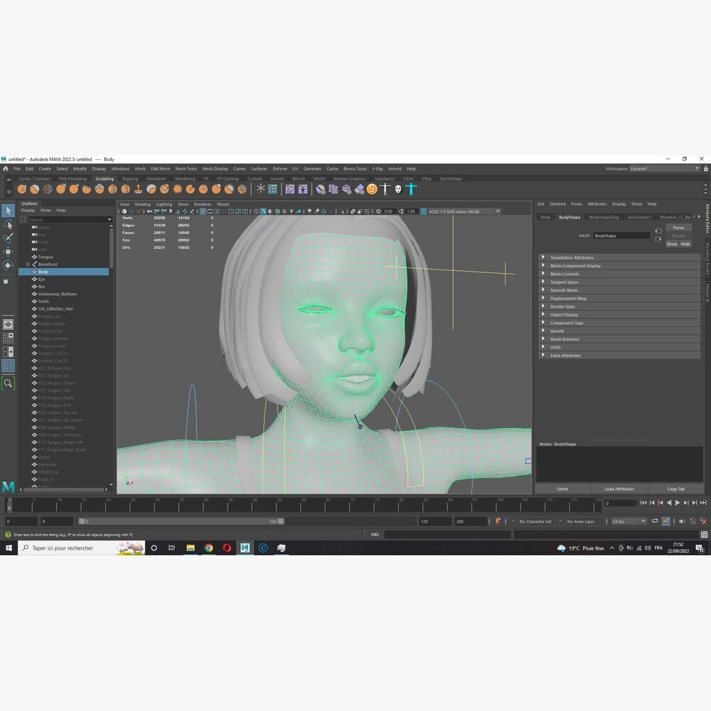 Realistic Little Girl 3D model - Download Character on 3DModels.org