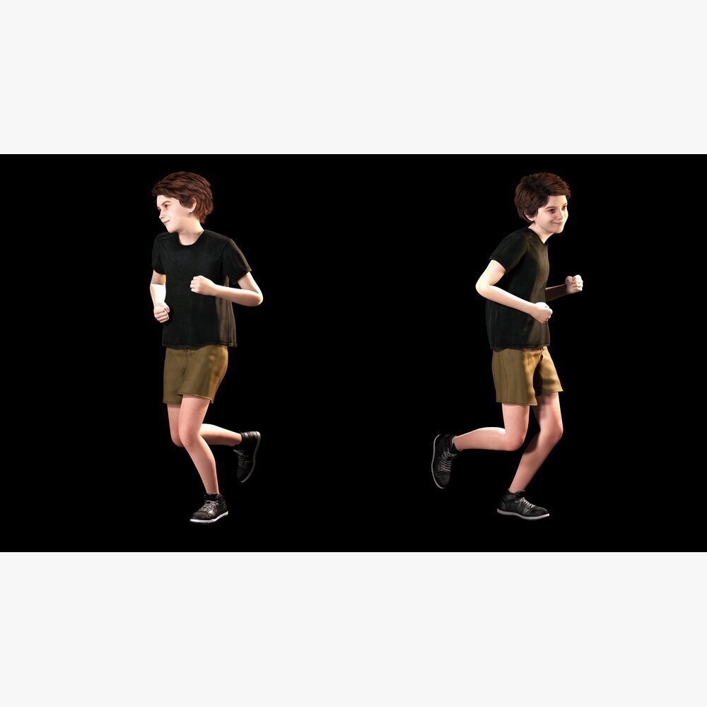 Realistic Smiling Child Boy 3D model - Download Character on 3DModels.org