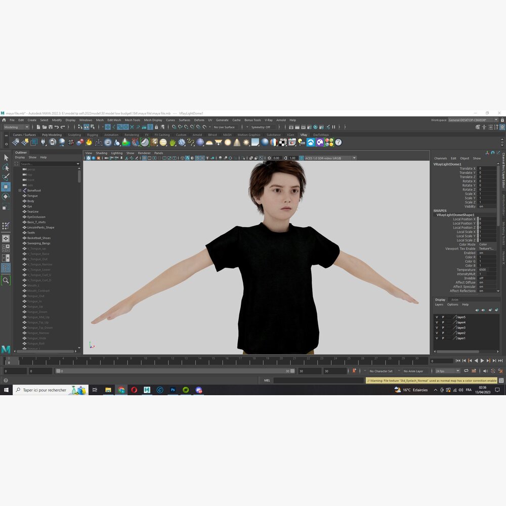 Realistic Smiling Child Boy 3D model - Download Character on 3DModels.org