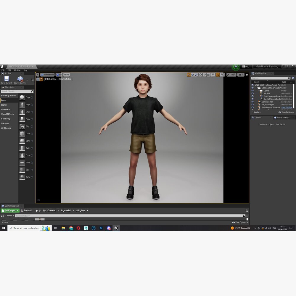 Realistic Smiling Child Boy 3D model - Download Character on 3DModels.org