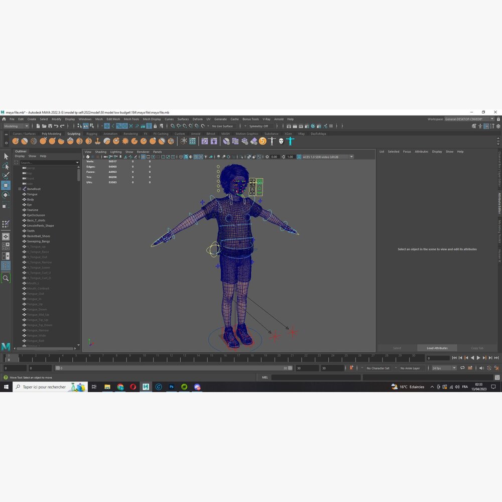 Realistic Smiling Child Boy 3D model - Download Character on 3DModels.org