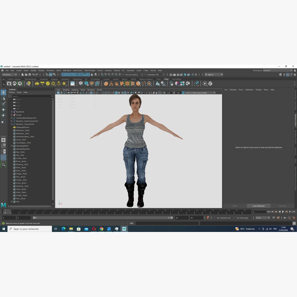 Realistic Woman In Survival Casual Outfit Modelo 3D - Descargar ...