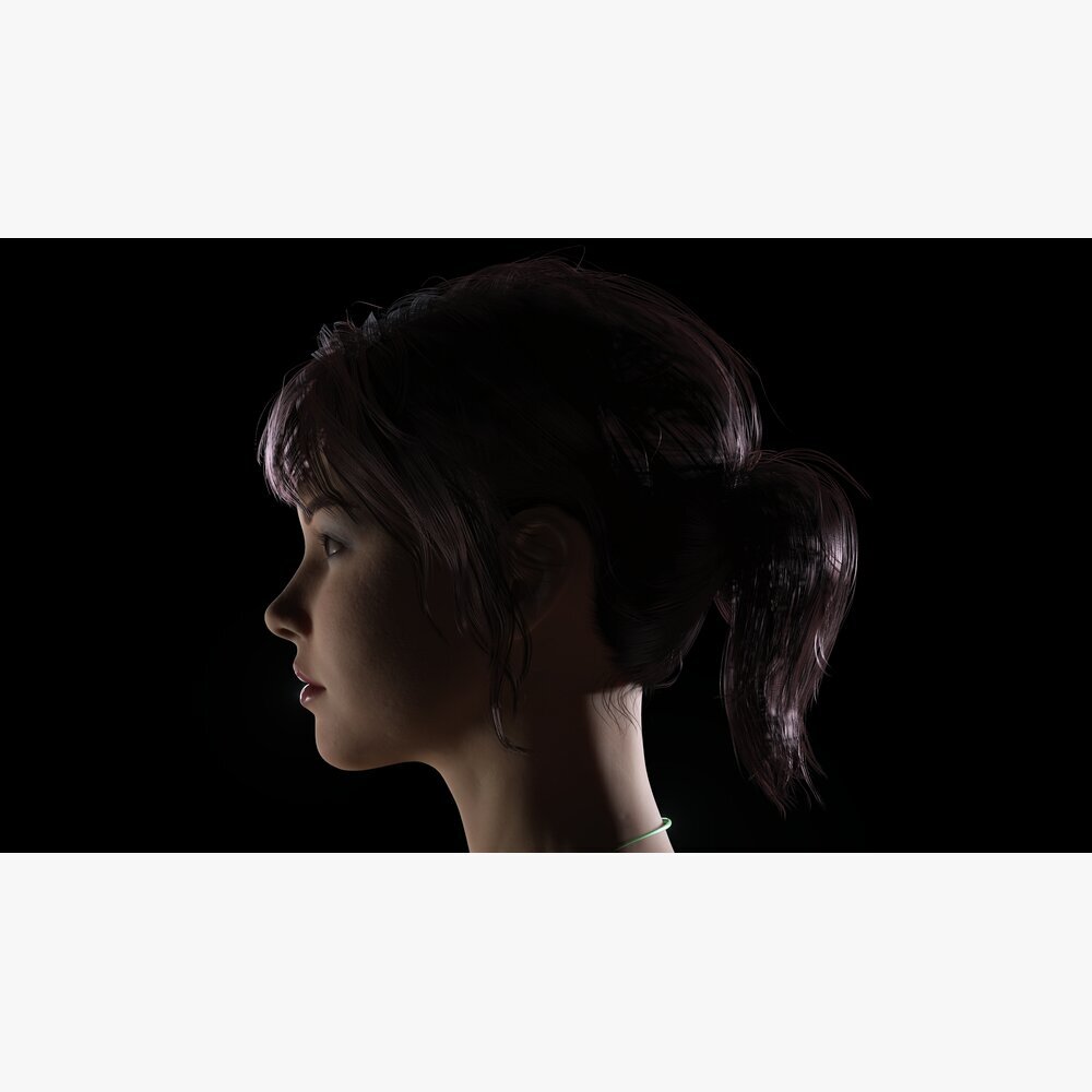 Realistic Girl Biker with Helmet and Racing Gear 3D model - Download ...