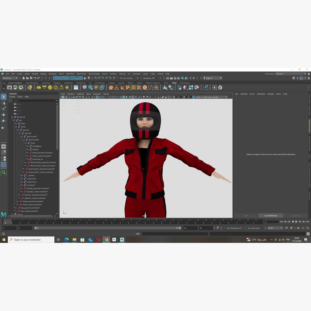 Realistic Girl Biker with Helmet and Racing Gear 3D model - Download ...