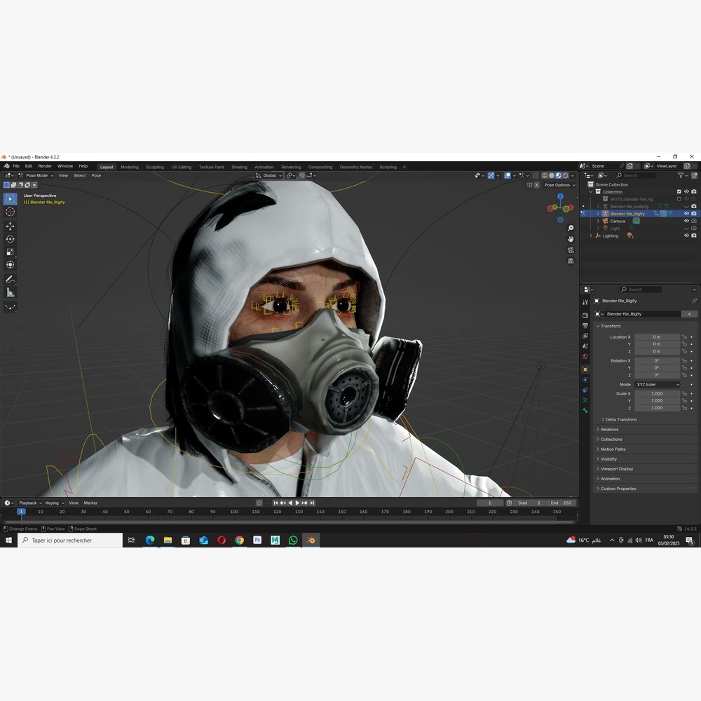 Girl in Hazard Suit 3D model - Download Character on 3DModels.org
