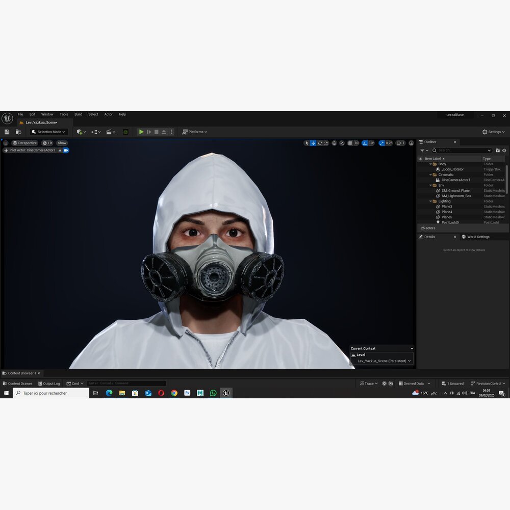 Girl in Hazard Suit 3D model - Download Character on 3DModels.org