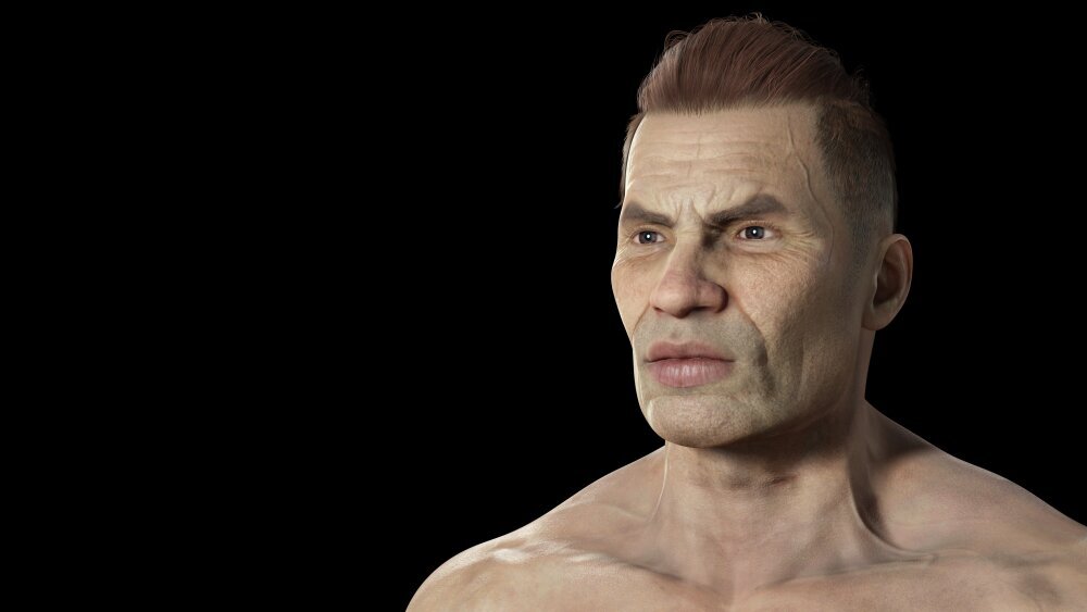 Realistic Strong Man Rigged 3D 모델 - 다운로드 Character on 3DModels.org