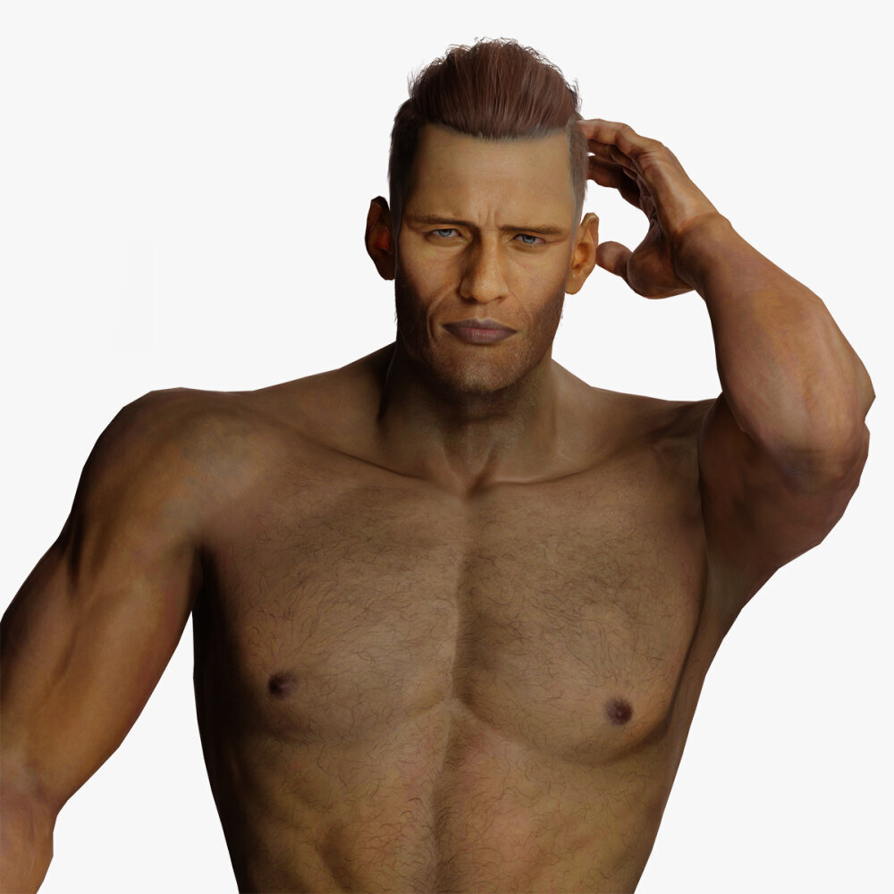 Realistic Arab Man Rigged 3D model - Download Character on 3DModels.org