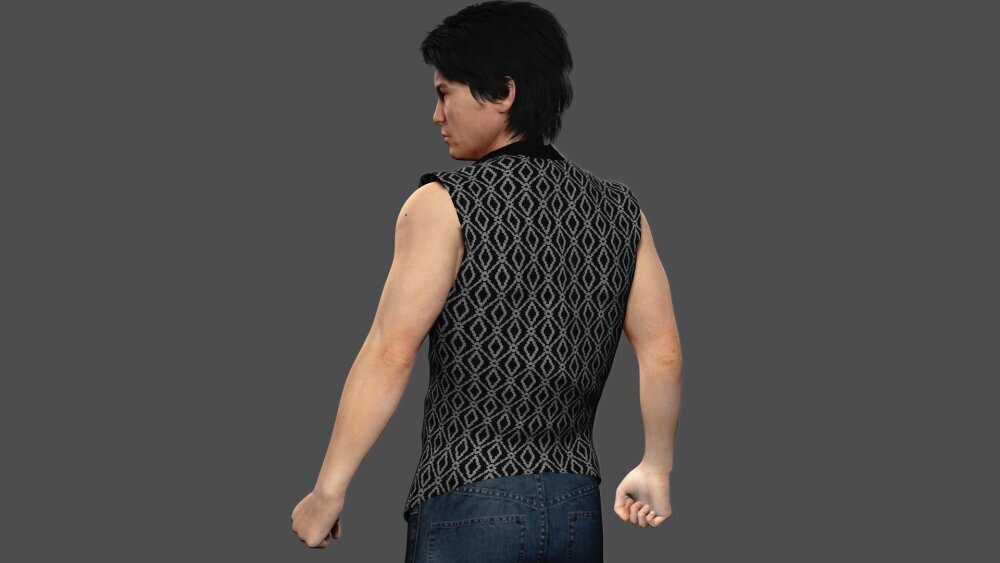 Asian Gangster Yakuza Modelo 3D - Descargar Character on 3DModels.org