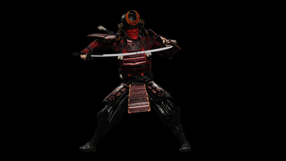 Realistic Samurai Warrior 3D model - Download Character on 3DModels.org