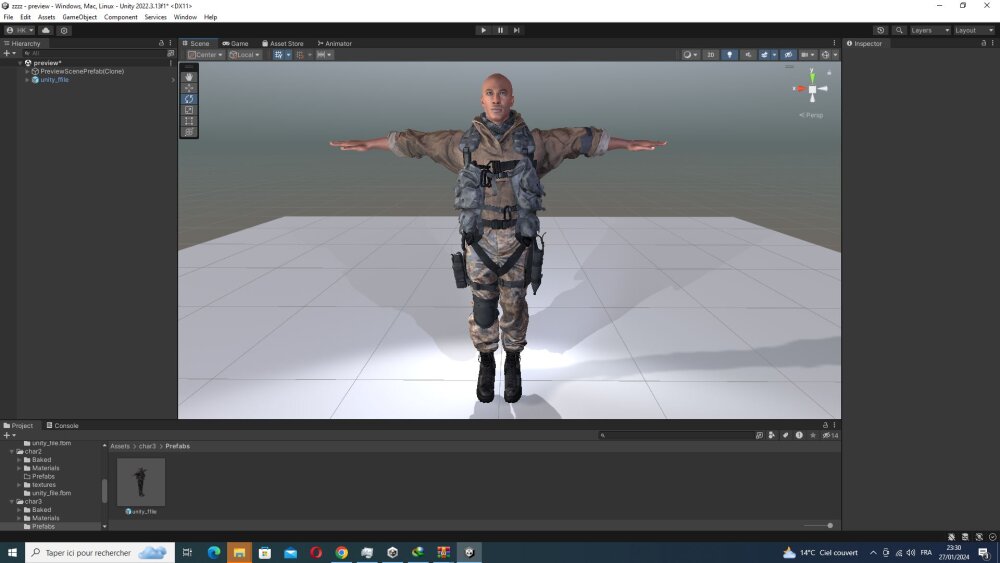 Armored Soldier Character in Combat Gear 3D model - Download Character ...