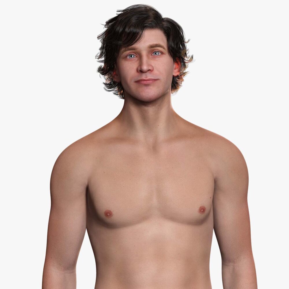 Realistic Animated Young Man Character 3D 모델 - 다운로드 Character on ...