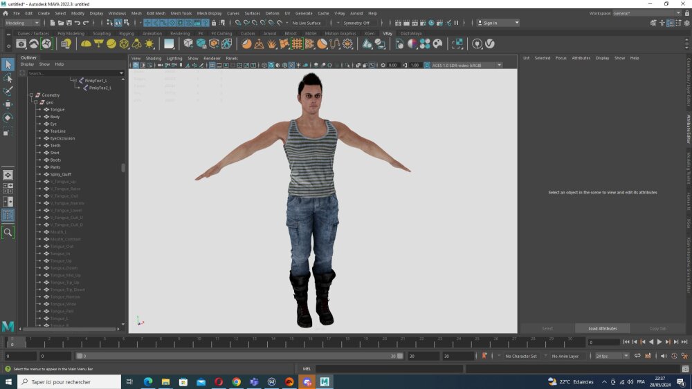 Realistic Male Survival Character In Casual Outfit 3D model - Download ...