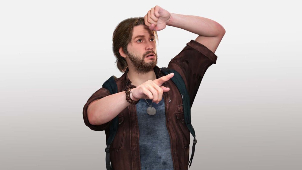 Realistic Man In Adventure Outfit 3D model - Download Character on ...