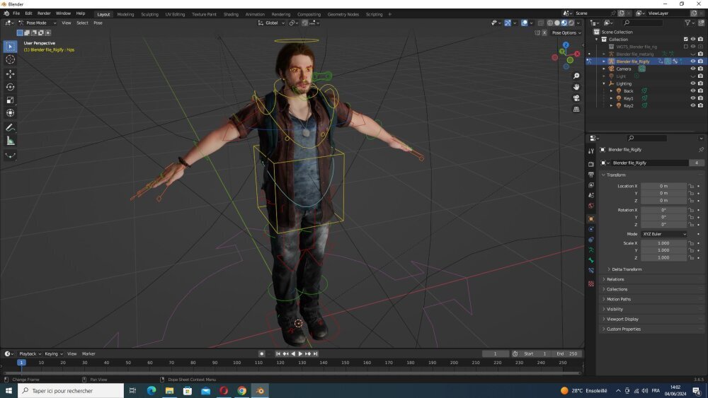 Realistic Man In Adventure Outfit 3D model - Download Character on ...
