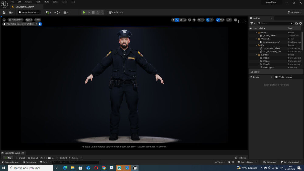 Realistic Police Officer in Uniform Modelo 3D - Descargar Character on ...