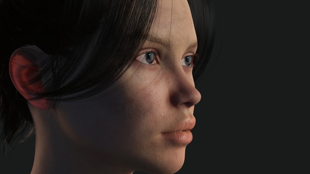 Female Character for Survival Game Scenes 3D 모델 - 다운로드 Character on ...