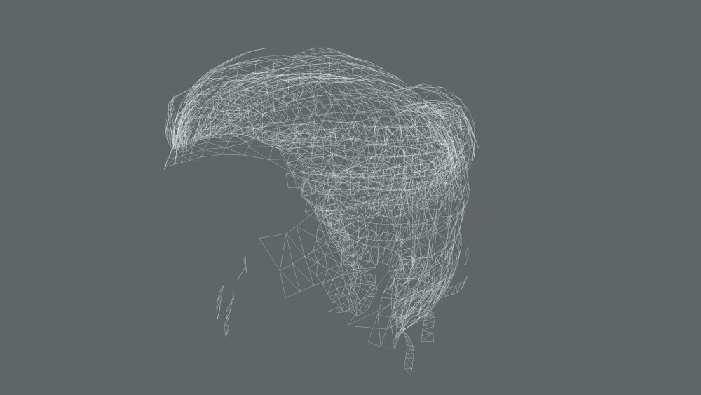 Classic High Bun Hairstyle 3D model - Download Character on 3DModels.org