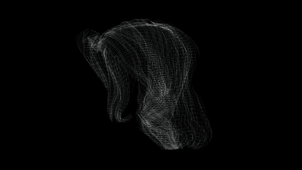 Classic Mid-length Wave with Smooth Curls 3D model - Download Character ...