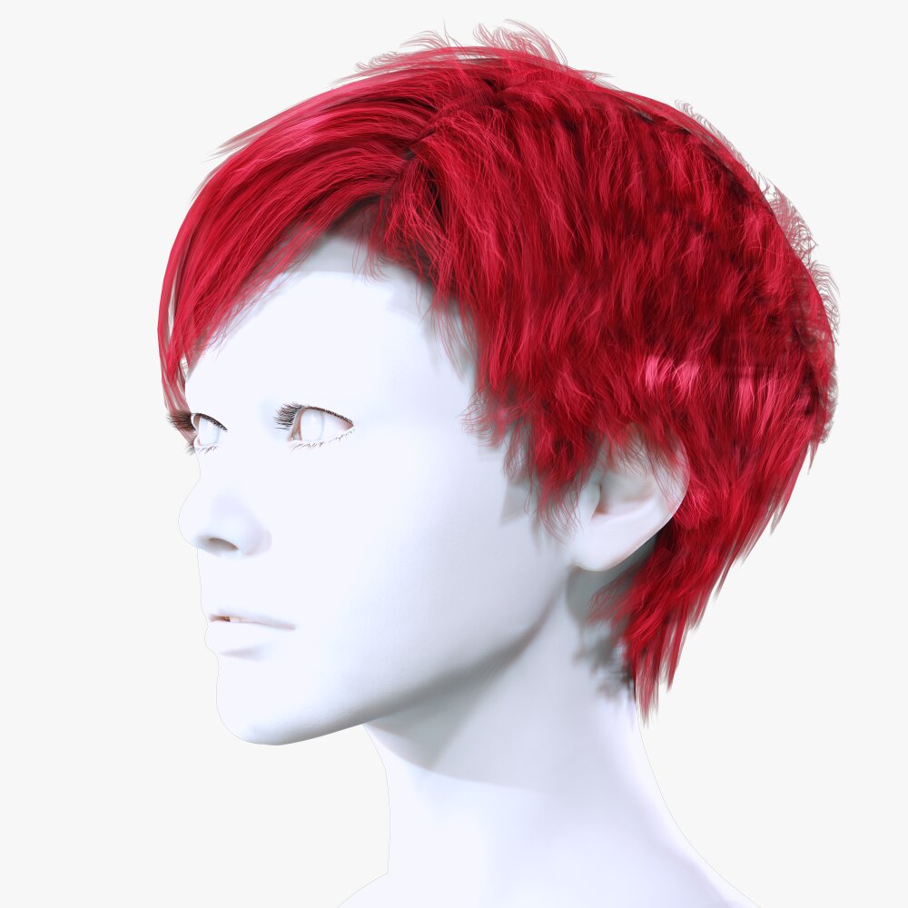 Short Pixie Haircut Modelo 3D - Descargar Character on 3DModels.org