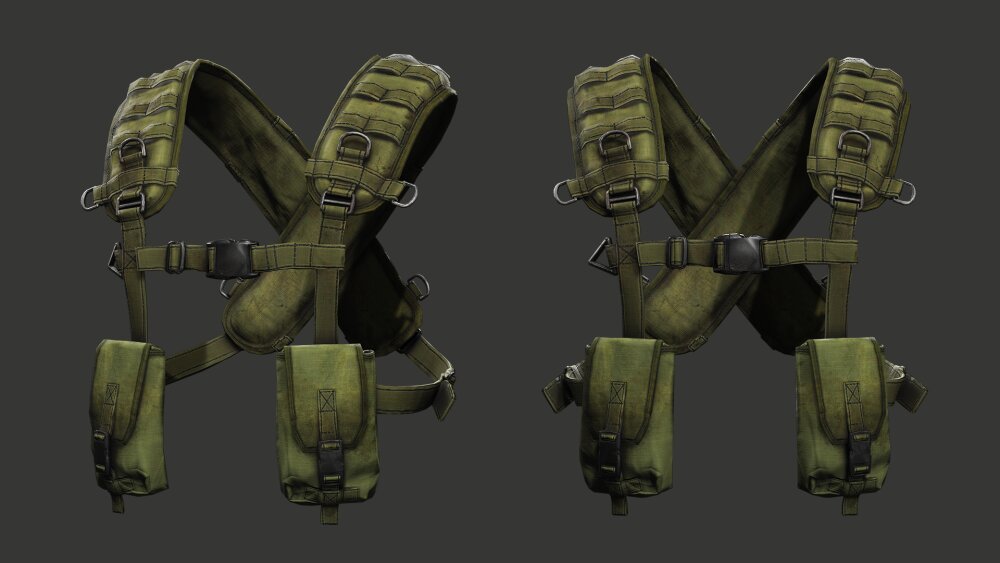 Survivalist Combat – Game Ready Chest Vest 3D model - Download Armor on ...