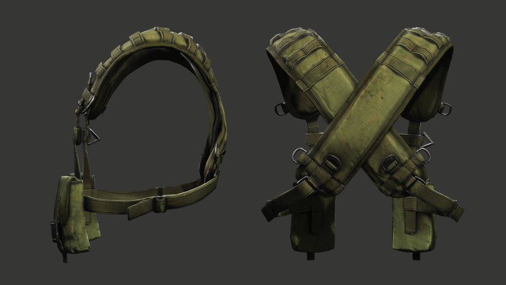 Survivalist Combat – Game Ready Chest Vest 3D model - Download Armor on ...