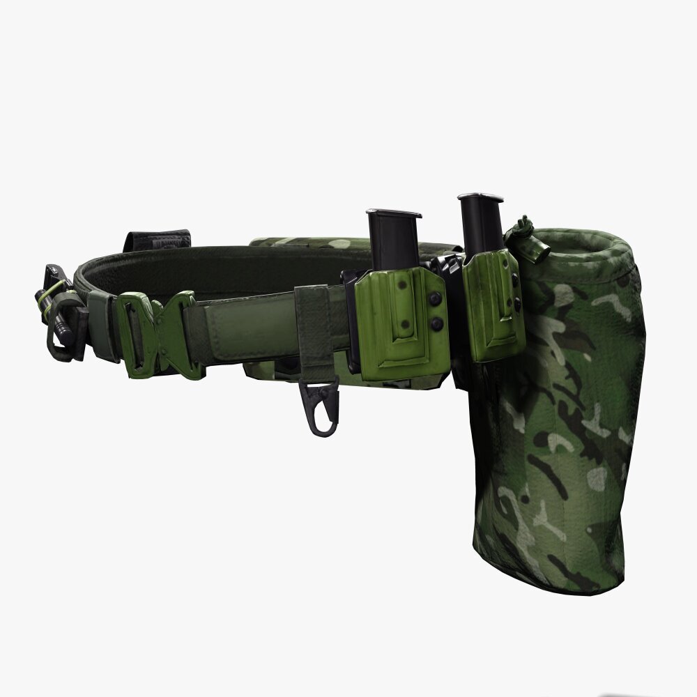 Tactical Combat Utility Belt 3D model - Download Accessories on ...