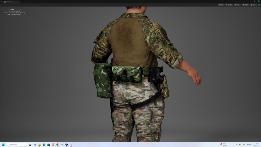 Tactical Combat Utility Belt 3D model - Download Accessories on ...