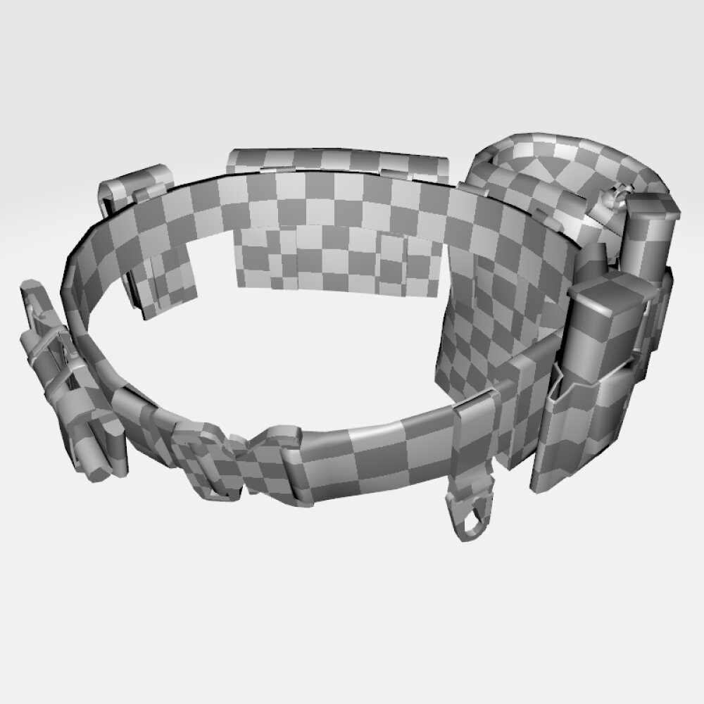 Tactical Combat Utility Belt 3D model - Download Accessories on ...