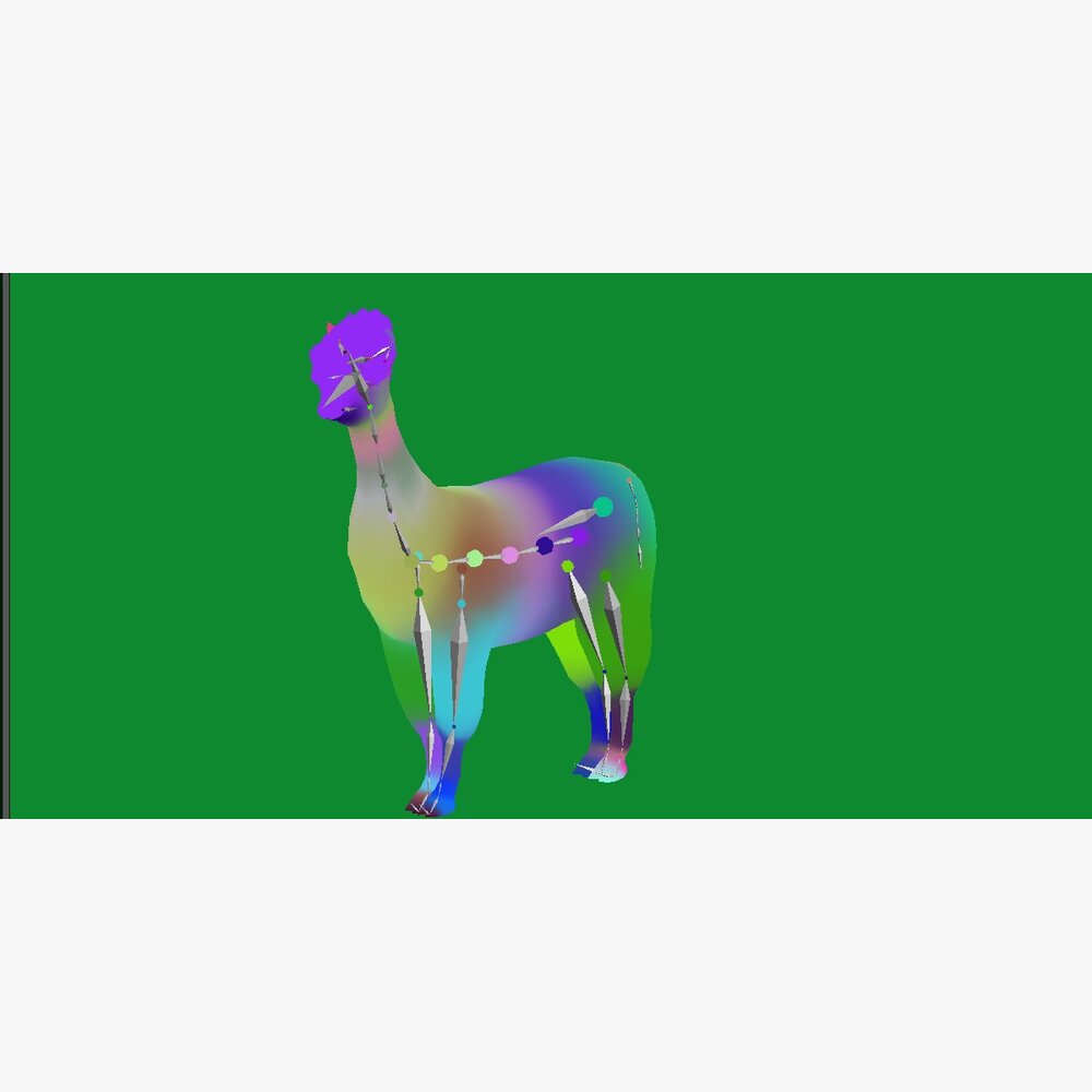 Llama Low poly 3D model - Download Mammals on 3DModels.org