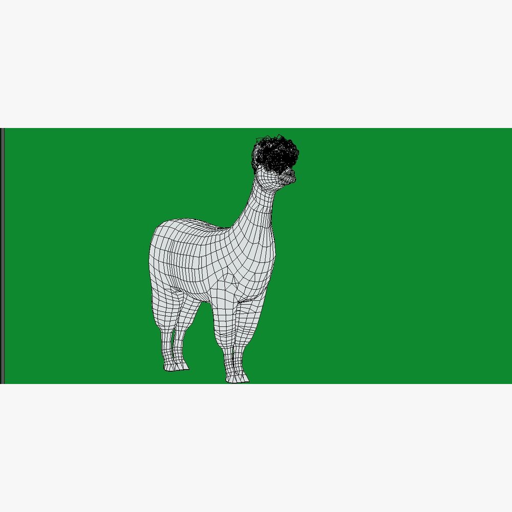Llama Low poly 3D model - Download Mammals on 3DModels.org