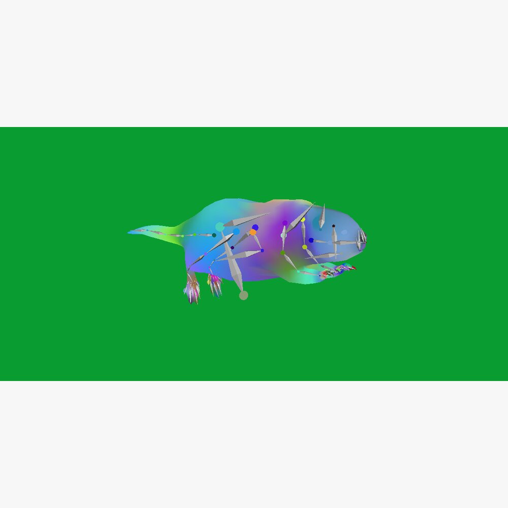 North American Beaver Low-poly 3D model - Download Mammals on 3DModels.org