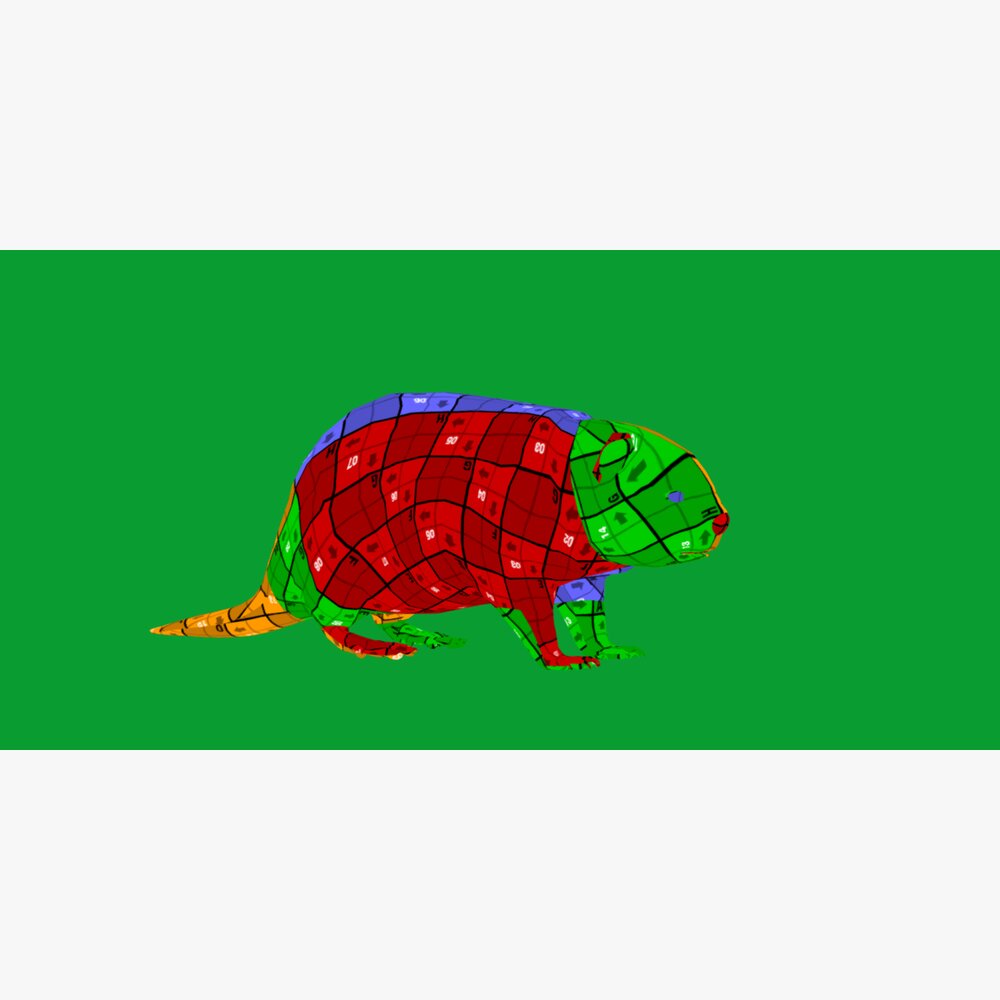 North American Beaver Low-poly 3D model - Download Mammals on 3DModels.org