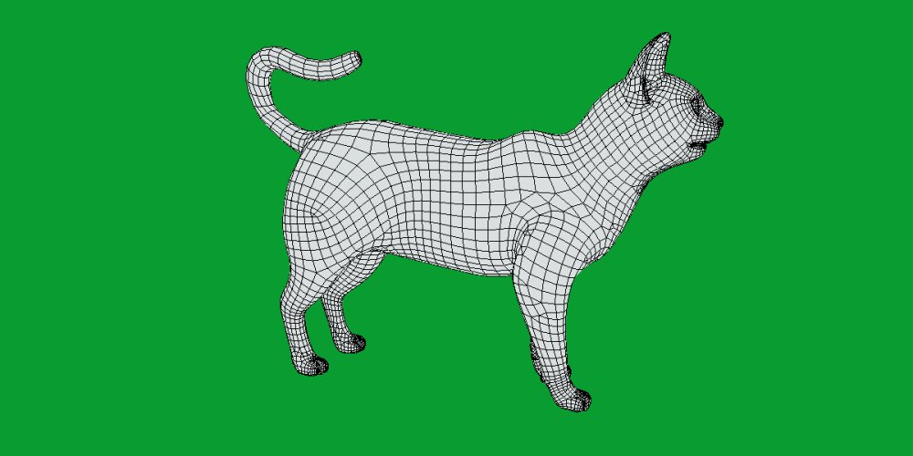 Tuxedo Bicolor Cat 3D model - Download Mammals on 3DModels.org