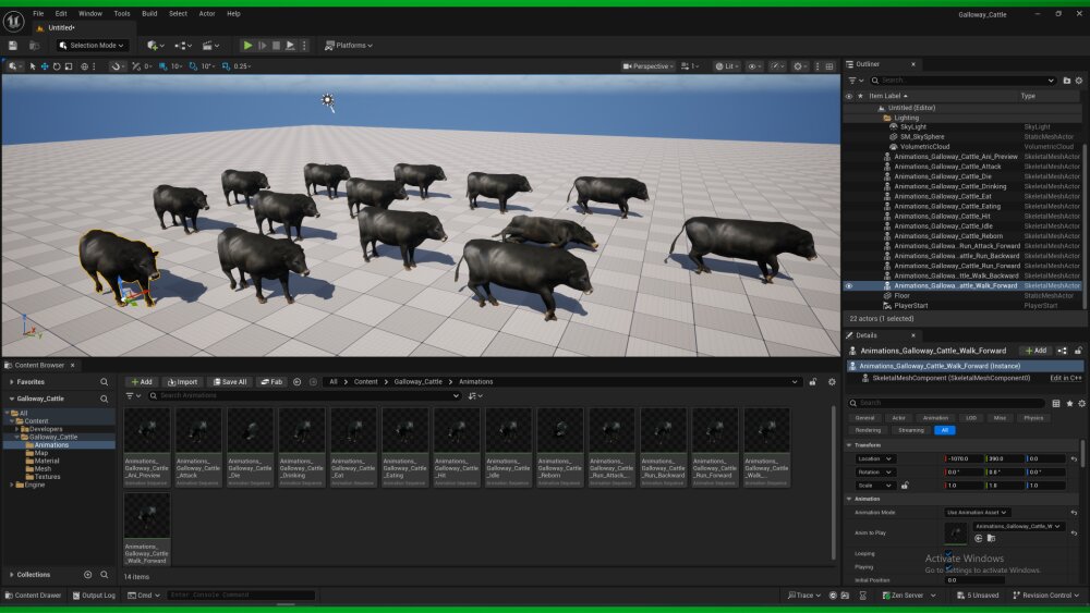 Galloway Cattle 3D model - Download Mammals on 3DModels.org