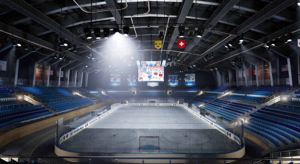 Ice Hockey Arena Stadium 3D model - Download Stadium on 3DModels.org