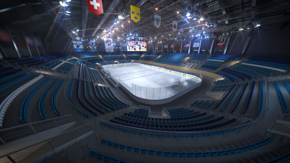 Ice Hockey Arena Stadium 3D model - Download Stadium on 3DModels.org