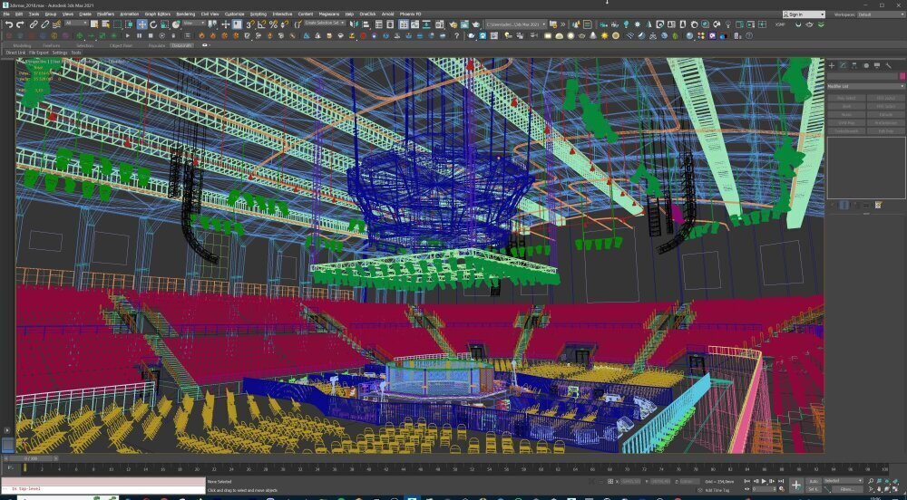 Mma Fight Arena Stadium Interior 3D model - Download Stadium on ...